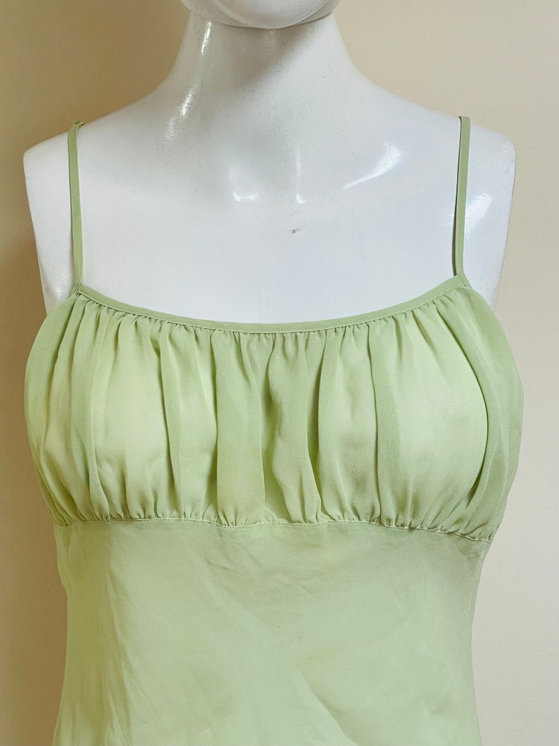 90s Victoria’s Secret Milkmaid Baby Doll Cucumber Green Sheer Nightgown ...