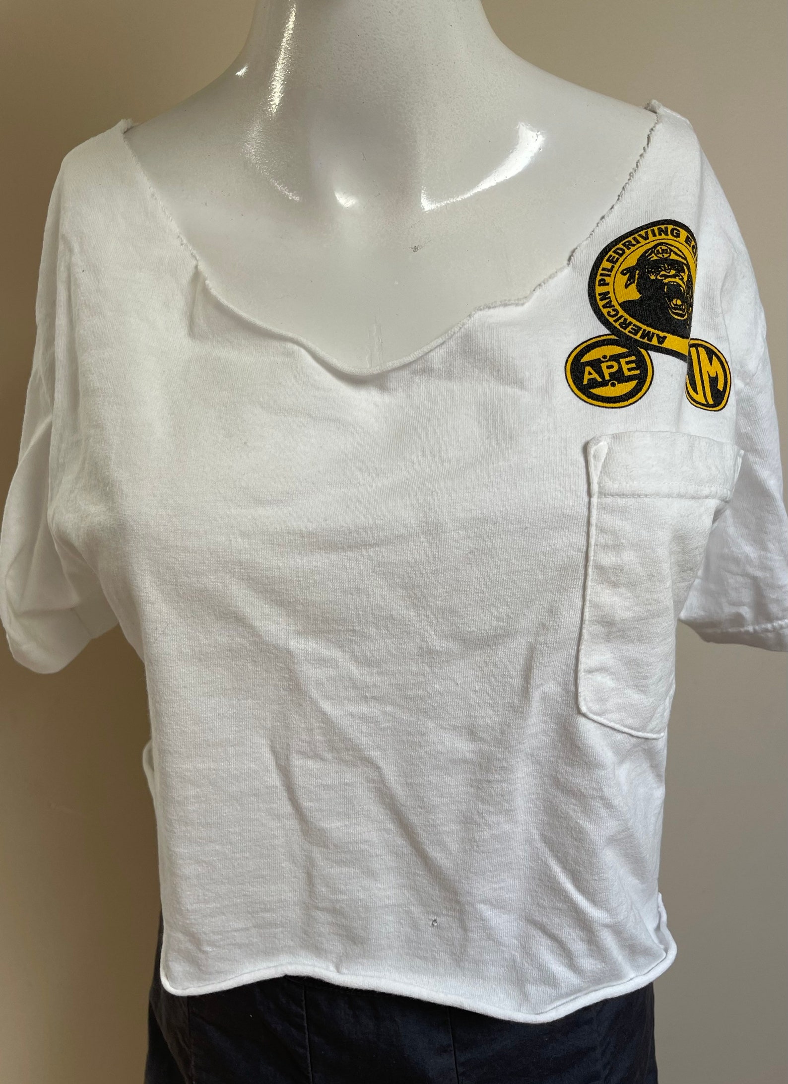 RARE Awesomely Cool 1990s Industrial Workwear Ape Graphic Tshirt Raw ...