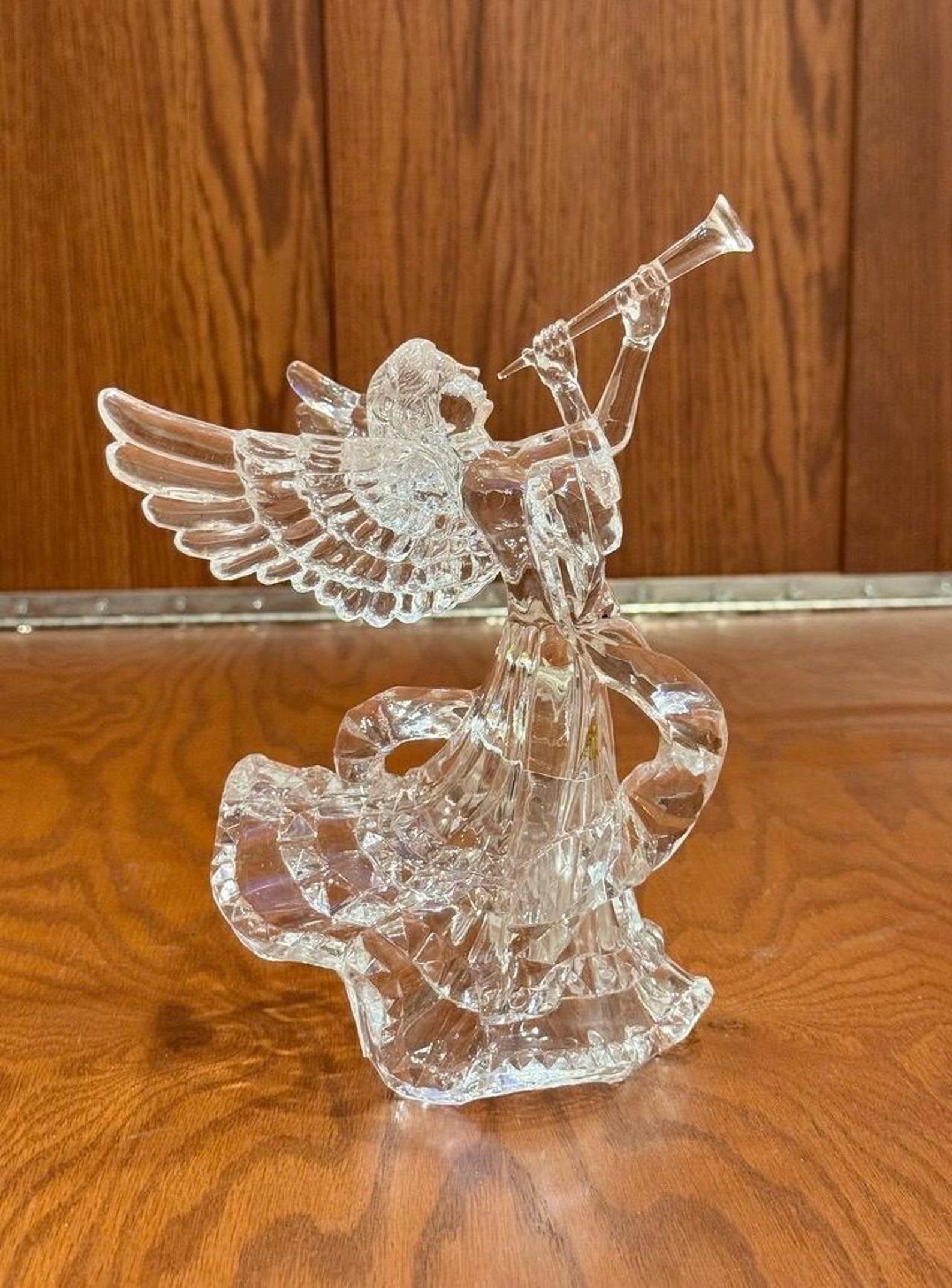 Christmas Tree Topper Beautiful Lucite Crystal Angel Gorgeous Detail ...