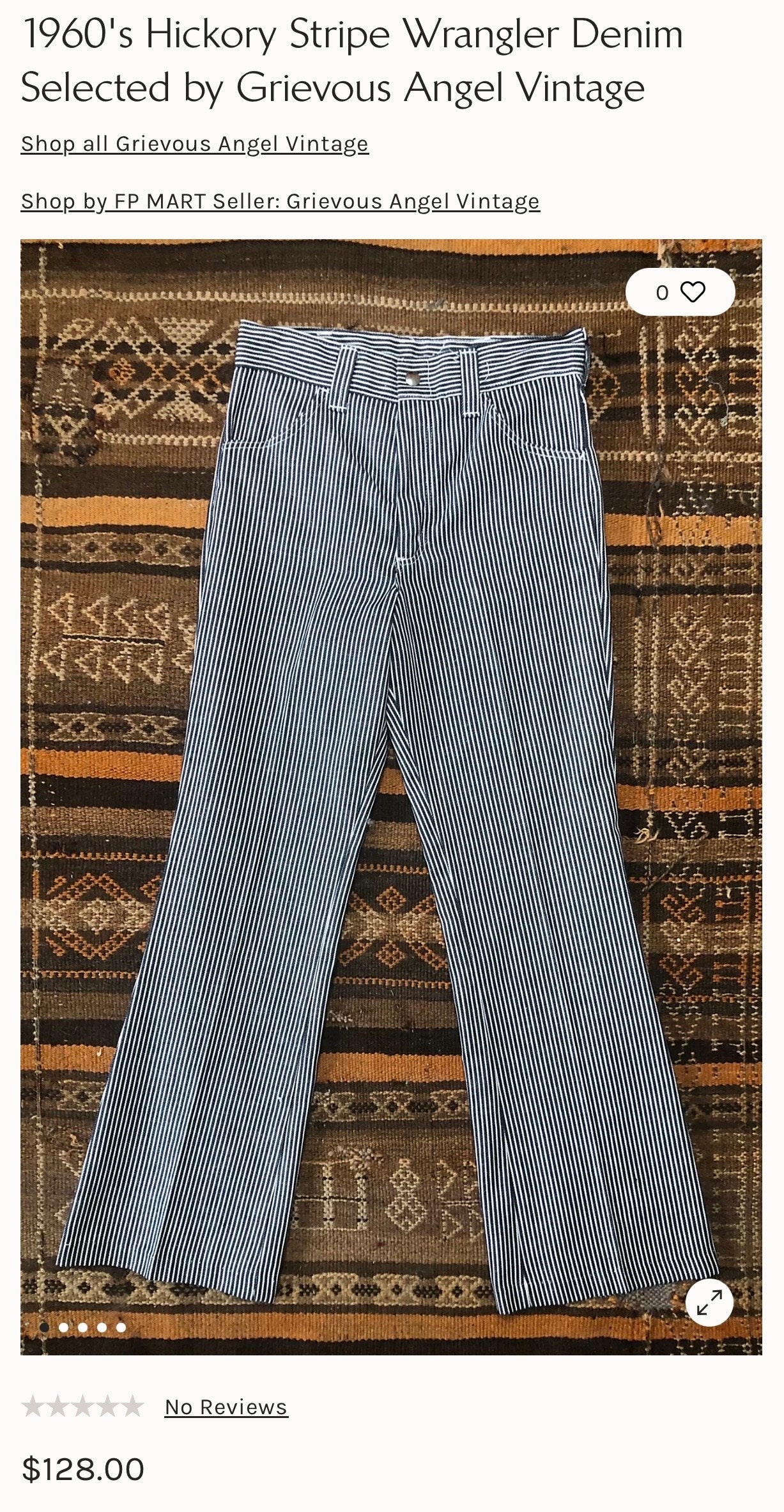 80s Pin Stripe / Hickory Striped / Train Engineer Stripe Blue & White ...