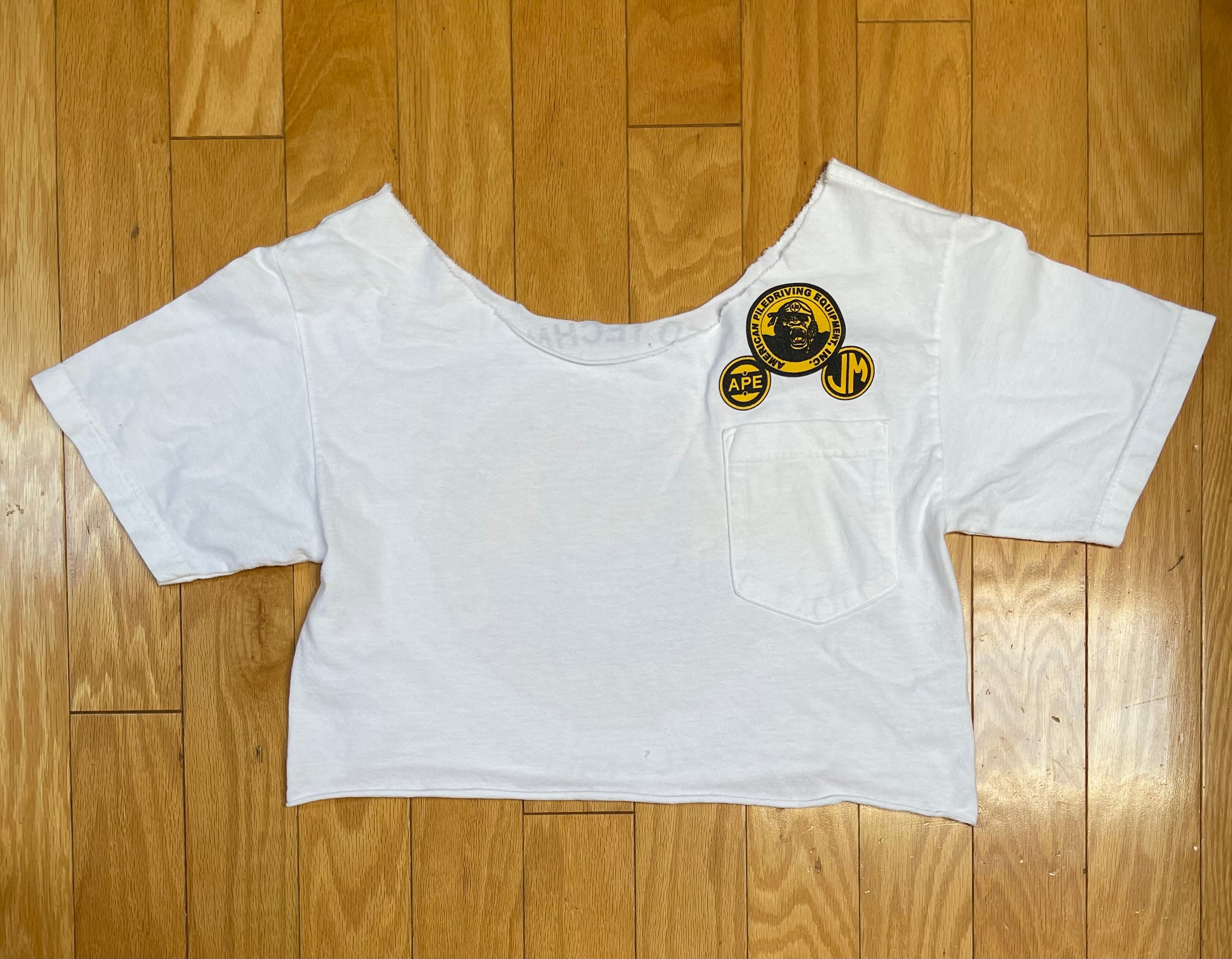 RARE Awesomely Cool 1990s Industrial Workwear Ape Graphic Tshirt Raw ...