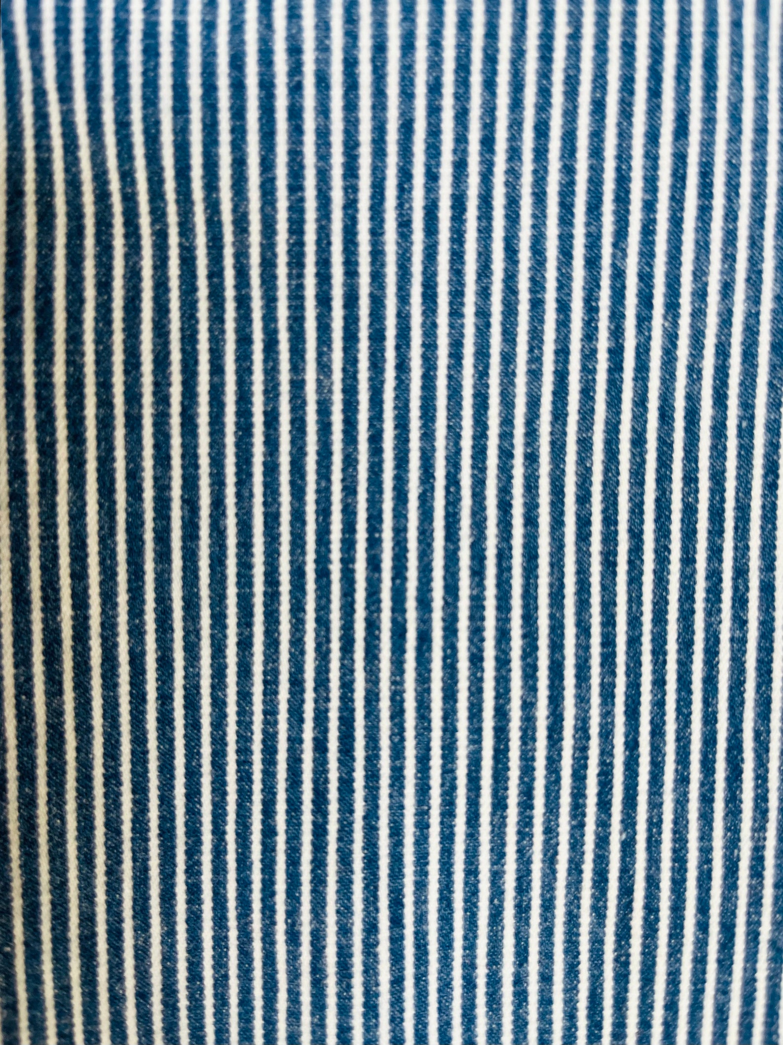 80s Pin Stripe / Hickory Striped / Train Engineer Stripe Blue & White ...