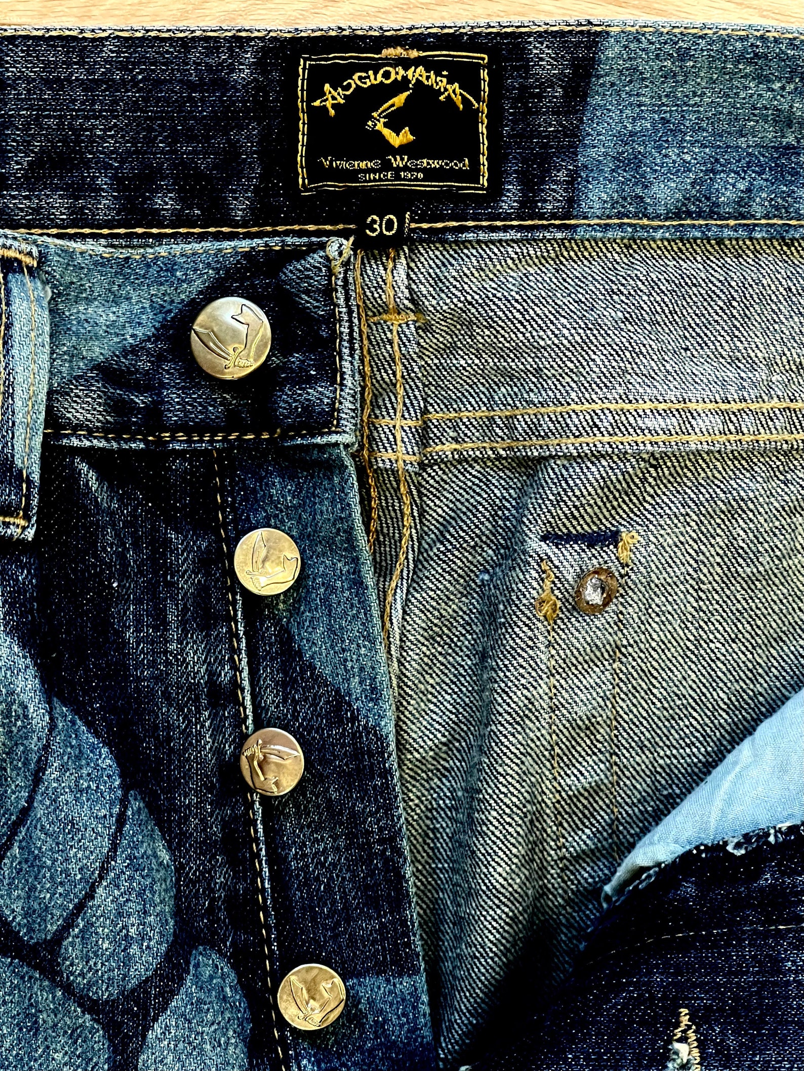 RARE Vivienne Westwood 1981 “pirate” Anglomania Collection Denim Jeans ...