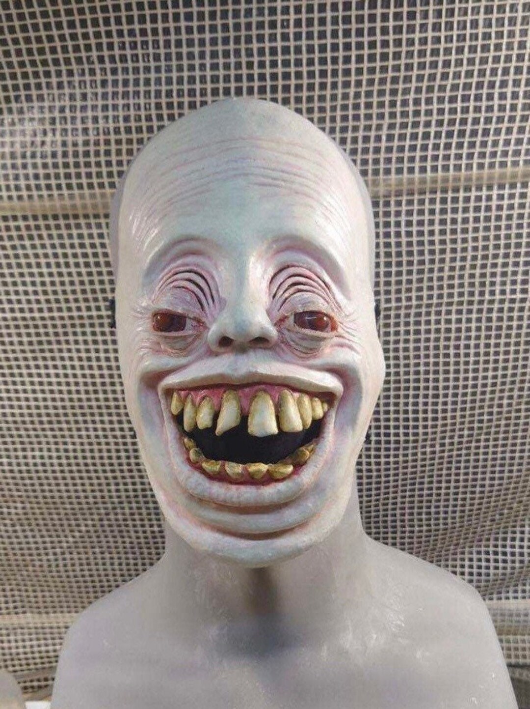 OOAK Horror Costume Mask Goth Latex Mask Light Color 2023 Original ...