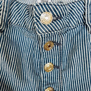 80s Pin Stripe / Hickory Striped / Train Engineer Stripe Blue & White ...