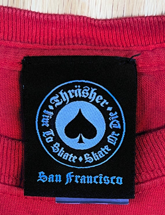 80s Vintage Thrasher Magazine Distressed Shirt Single… - Gem