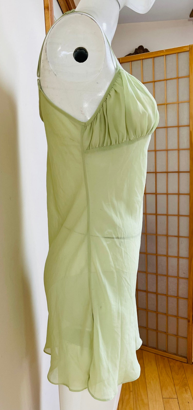 90s Victoria’s Secret Milkmaid Baby Doll Cucumber Green Sheer Nightgown ...