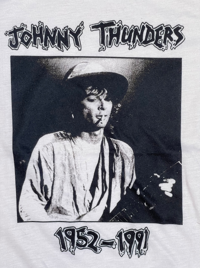 1990s Vintage Johnny Thunders T-shirt Punk Rock God LAMF New - Etsy