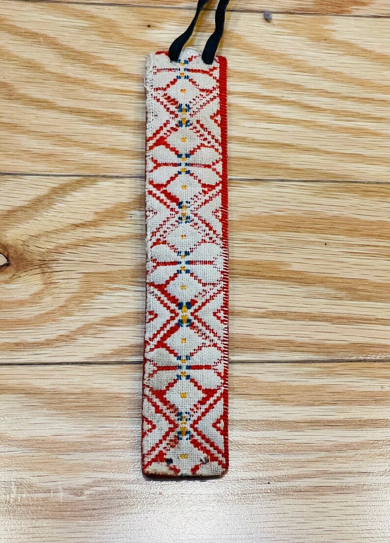 Antique Croatian Floral Pattern Fabric Cuff Repurposed Traditional ...