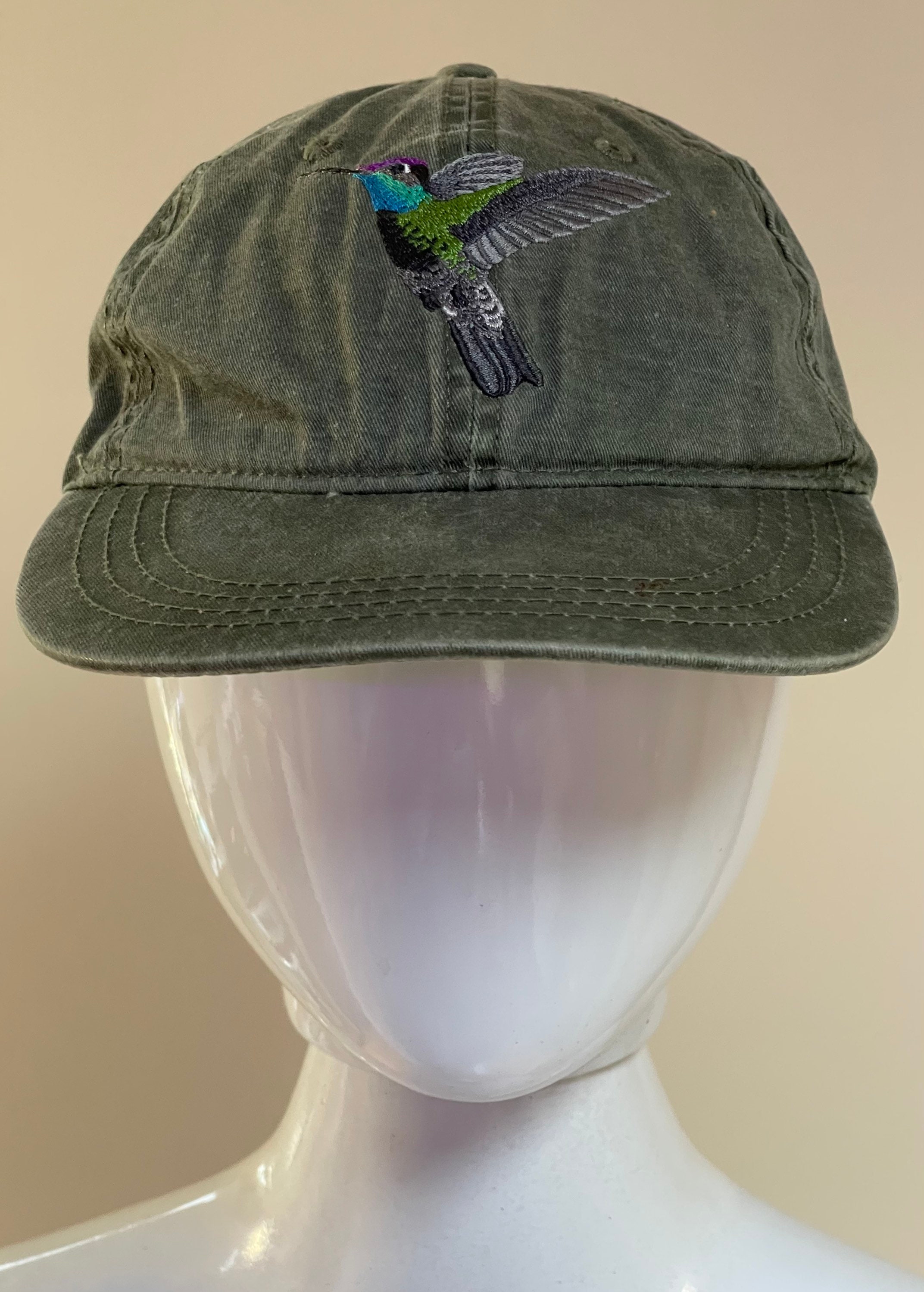 Vintage Soft Baseball Cap Baseball Hat Embroidered Hummingbird - Etsy