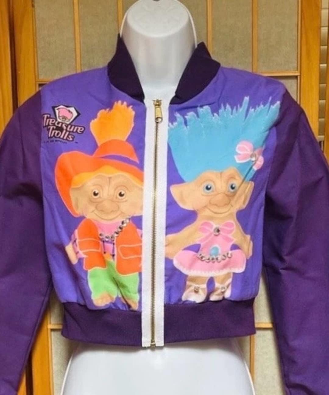 Amazing Trolls Handmade Baseball Jacket Bomber Jacket Troll Dolls OOAK ...