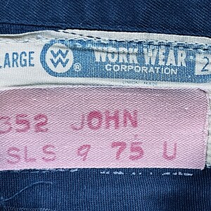 Vintage 1950s Mechanics Jacket Dark Blue Large Back Patch Front Pocket ...