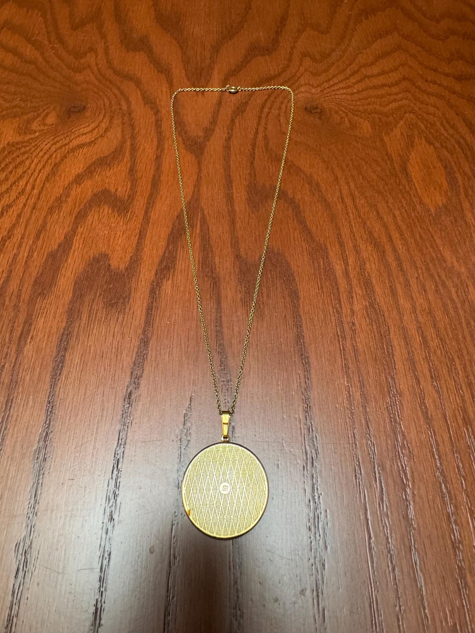 1970s Spanish Damascene Medallion Gold & Black Enamel Floral Engraved ...