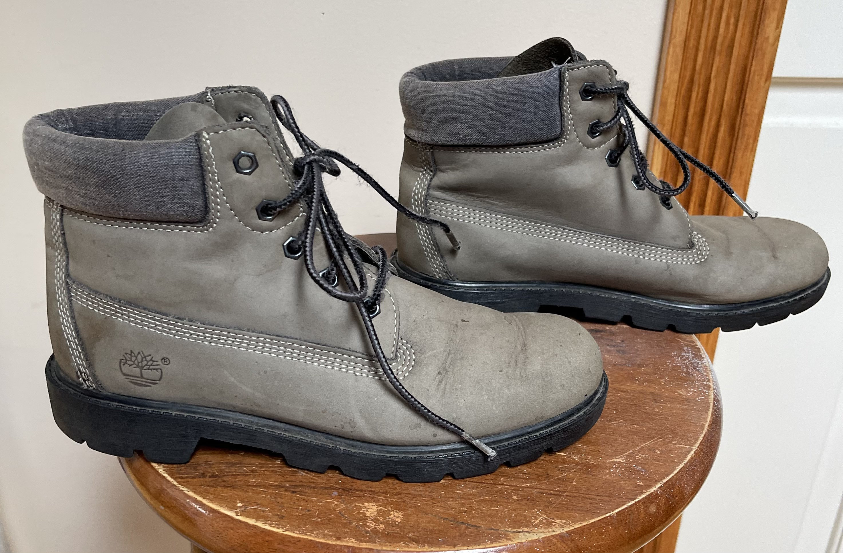 1990s Timberlands Linden Woods Boots Grey Waterproof Work - Etsy