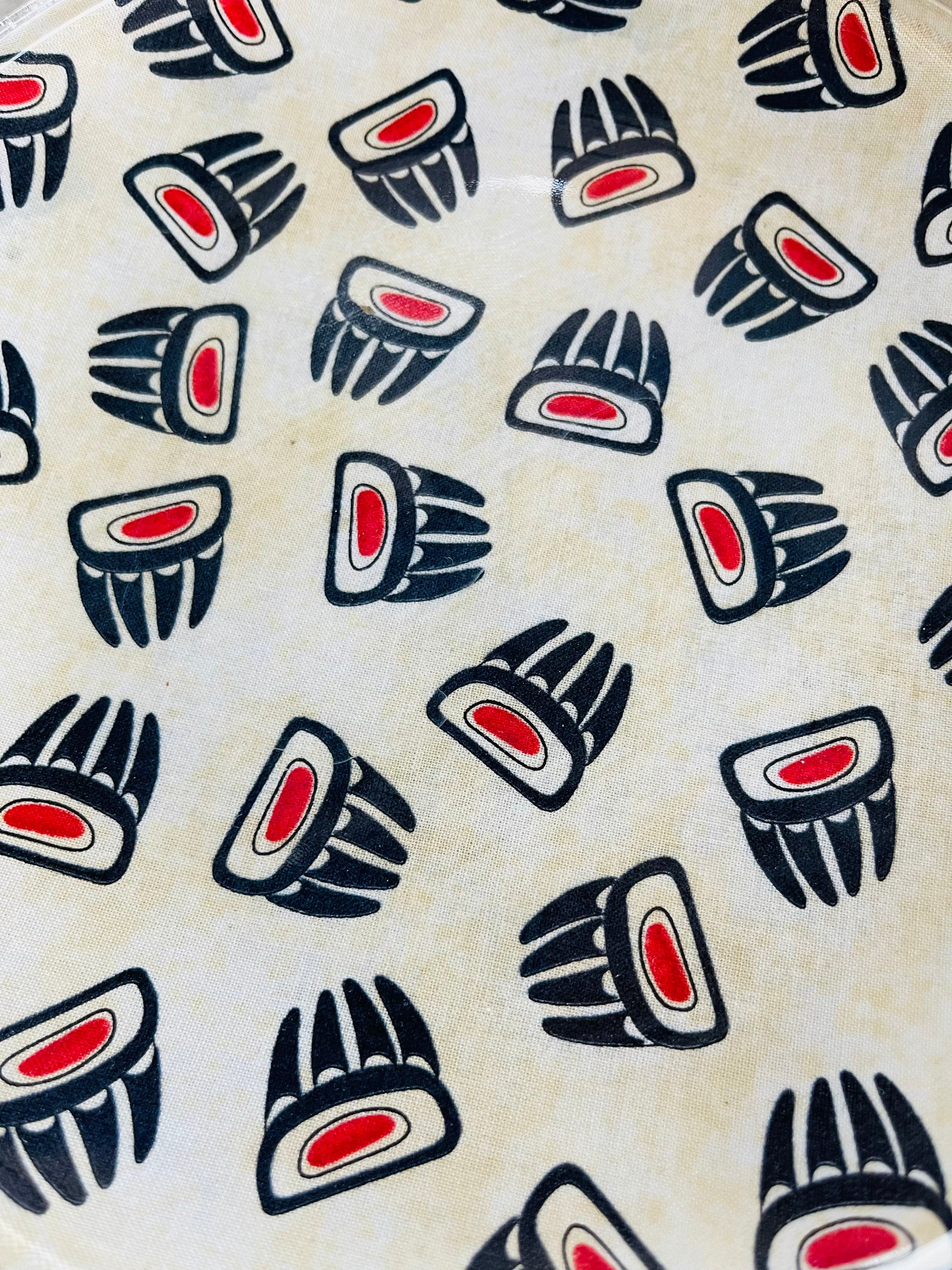 Beautiful Native American Glass Serving / Home Decor Plate Handmade ...