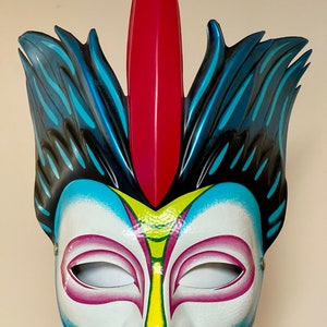 Vintage Cirque Du Soleil Green Lizard Adult Mask 2002 Mystère Show ...