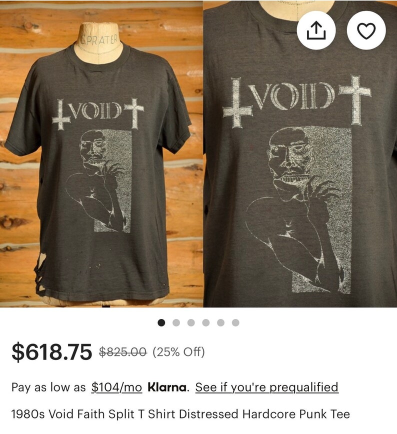 1980s VOID Back Patch Levis Vintage Vest Punk Grunge Emo Goth - Etsy