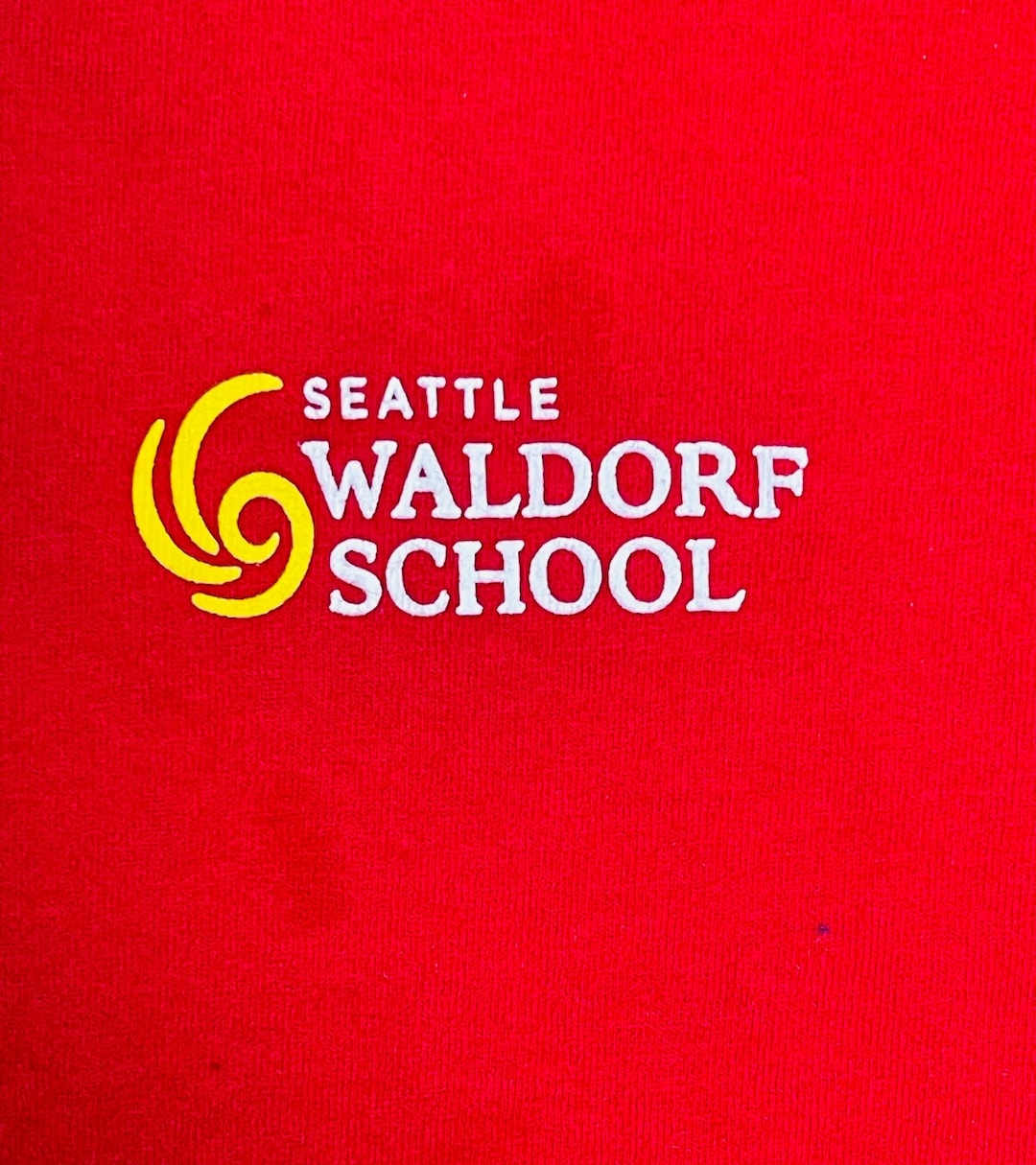 Vintage Kids 1980s - 1990s Seattle Waldorf School Red Short Sleeve ...