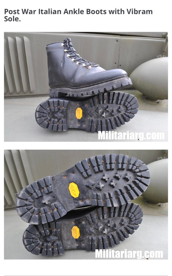 RARE 1990s Italian Army Desert Combat Boots Tan Canva… - Gem