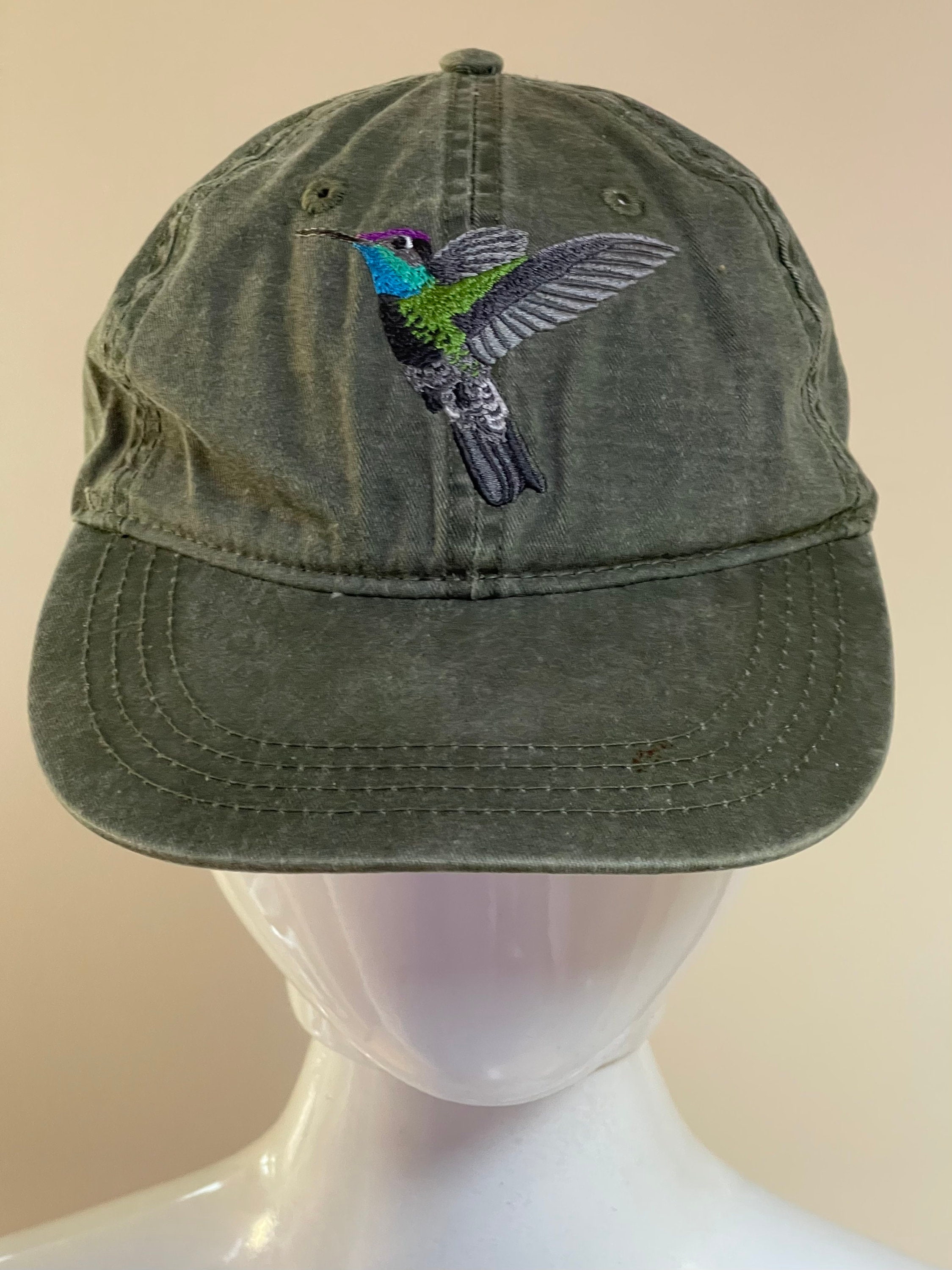 Vintage Soft Baseball Cap Baseball Hat Embroidered Hummingbird - Etsy