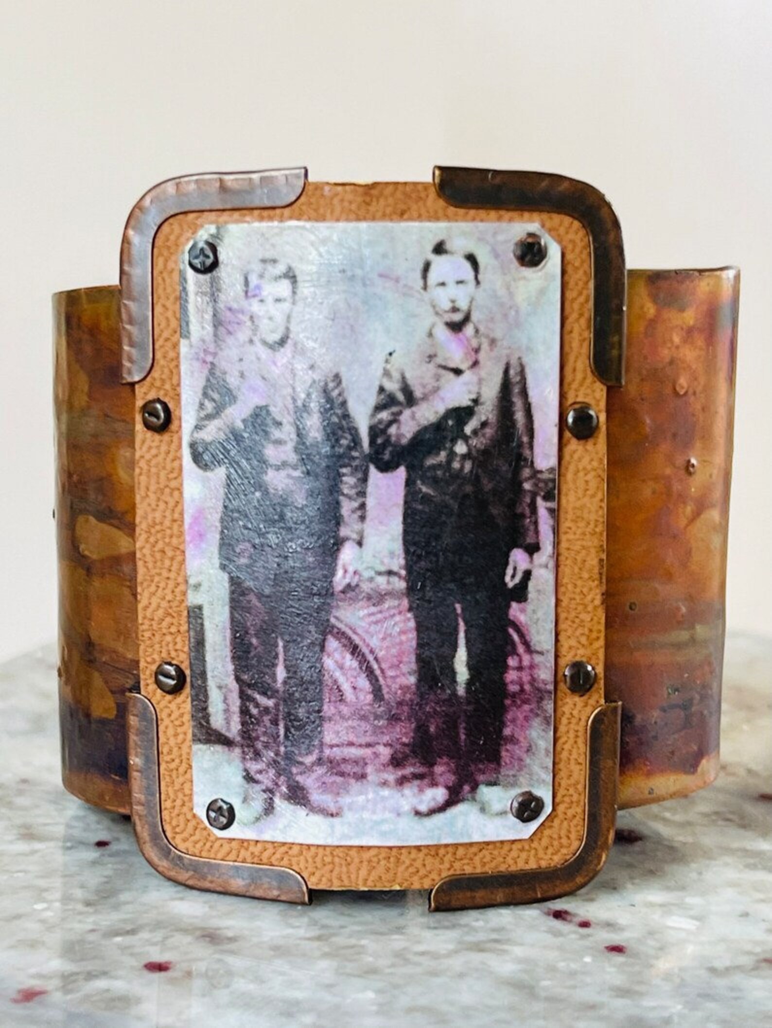 1960s Jesse James Outlaw Handmade Copper Cuff Bracelet Jesse & Frank ...