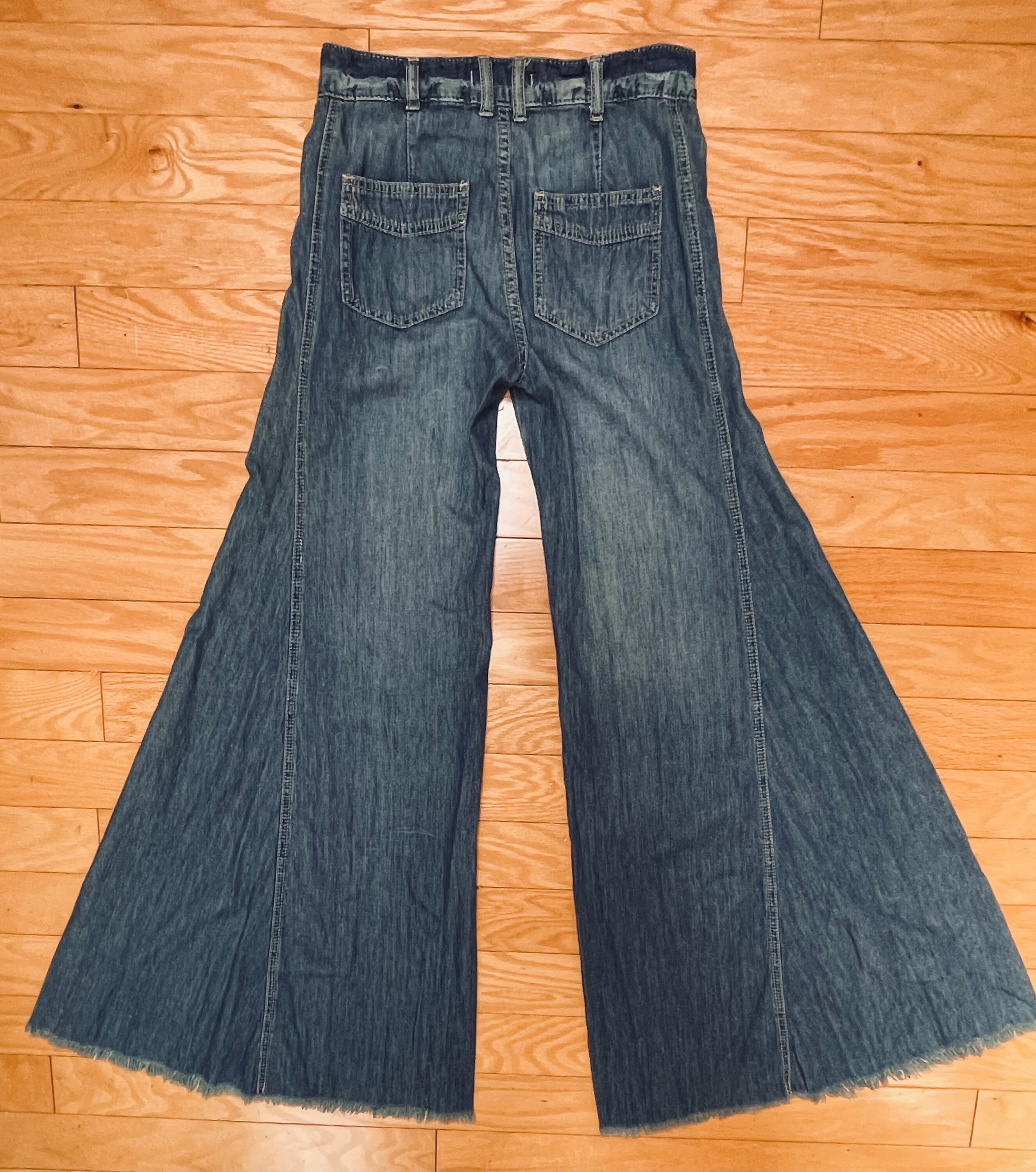 Vintage Free People Elephant Ear Bell Bottom Jeans We the Free Jeans ...