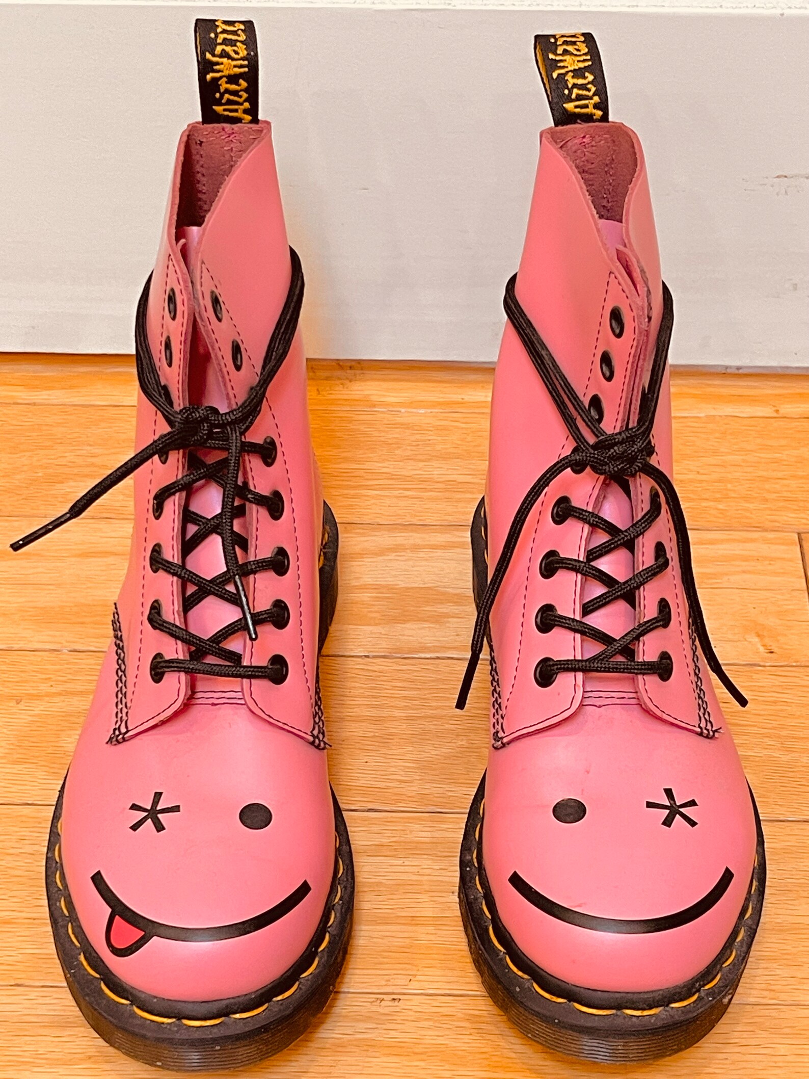 RARE Deadstock Doc Marten’s Bubble Gum Pink “acid Pink Hincky Smiley ...