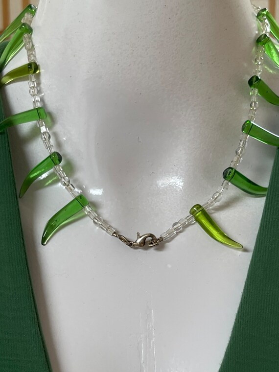 Unique “Bear Claw” Necklace Glass-Like Plastic Claw B… - Gem