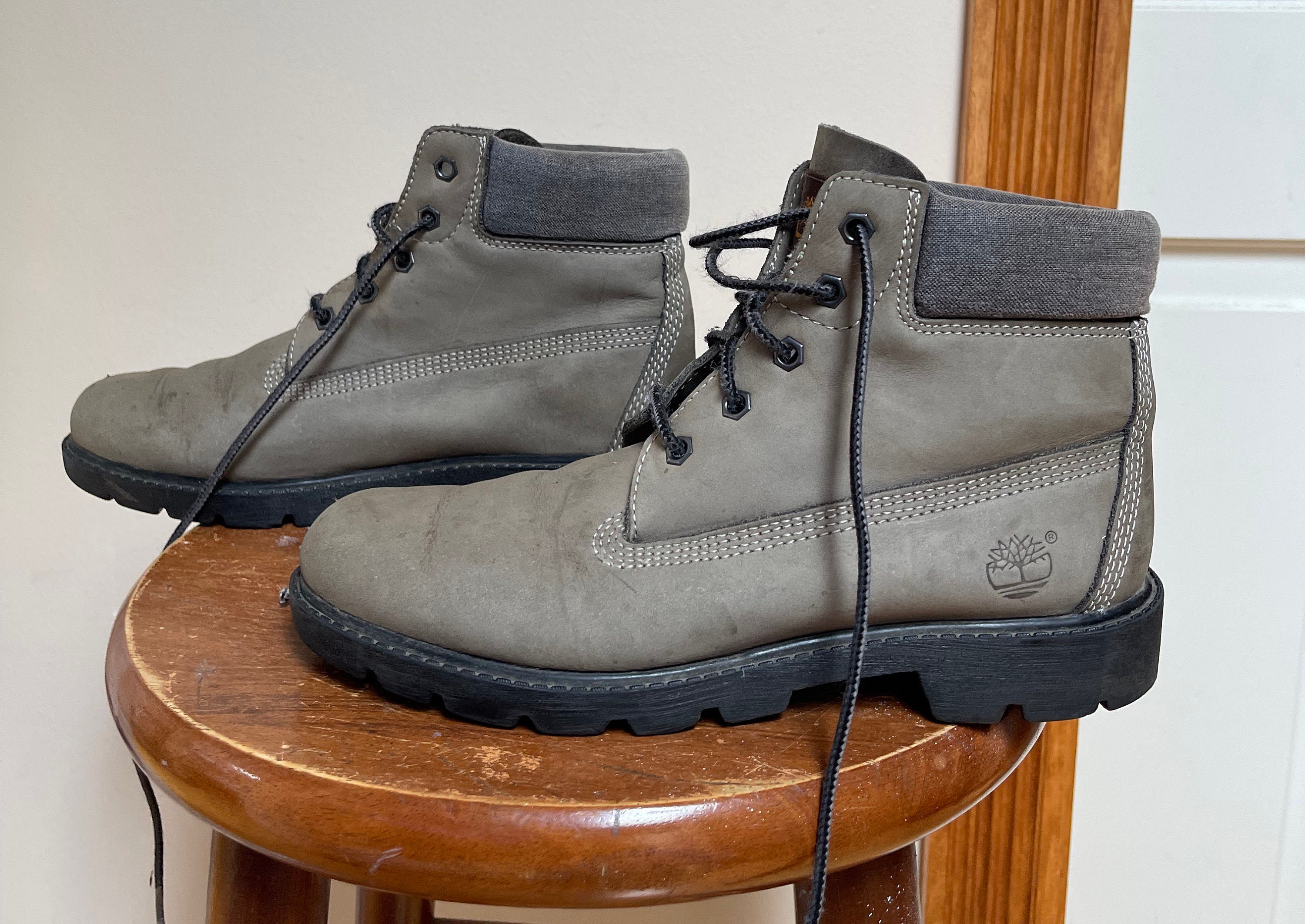 1990s Timberlands Linden Woods Boots Grey Waterproof Work - Etsy