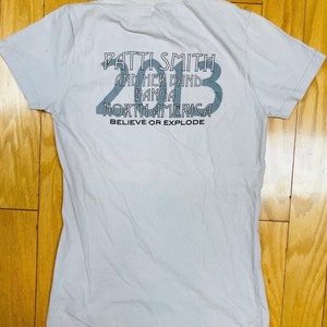 RARE Patti Smith Merch BANGA Tour Concert T-shirt Robert Mapplethorpe ...