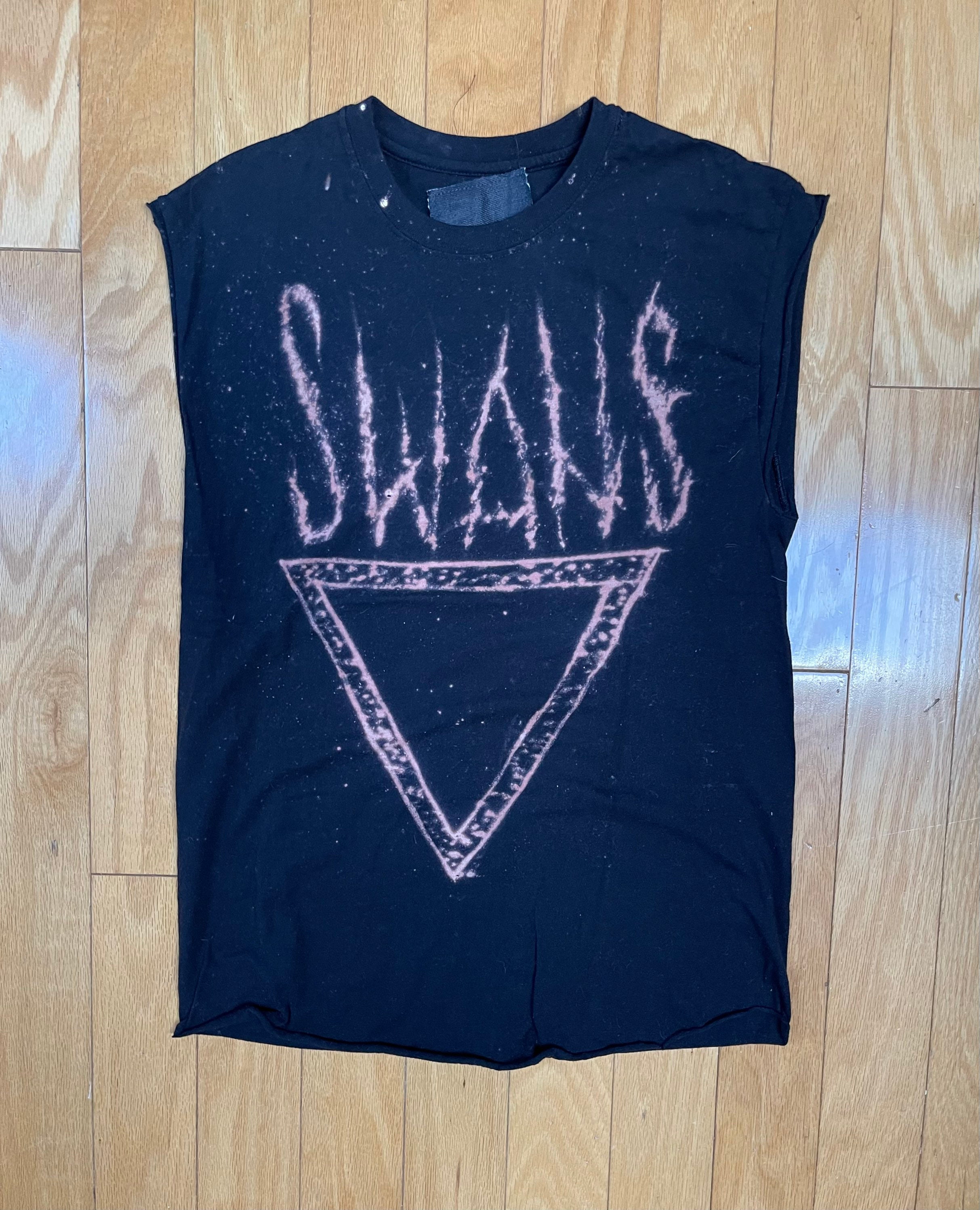 RARE Swans 1980s OOAK Underground Black Batik Tie Dye Merch T-shirt ...