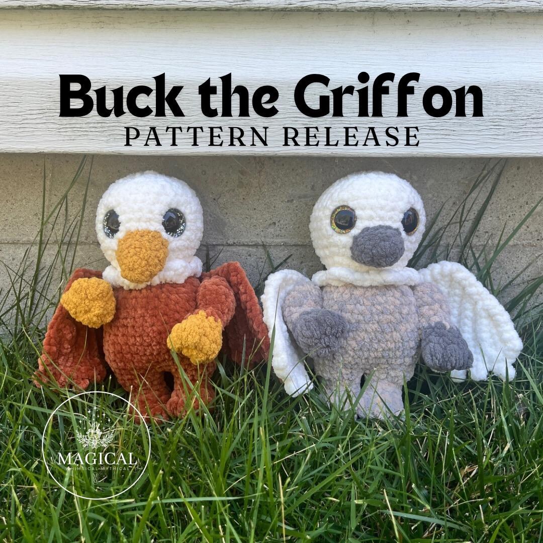 Griffin Digital Download Crochet Pattern. Buck the Griffin PATTERN ONLY ...