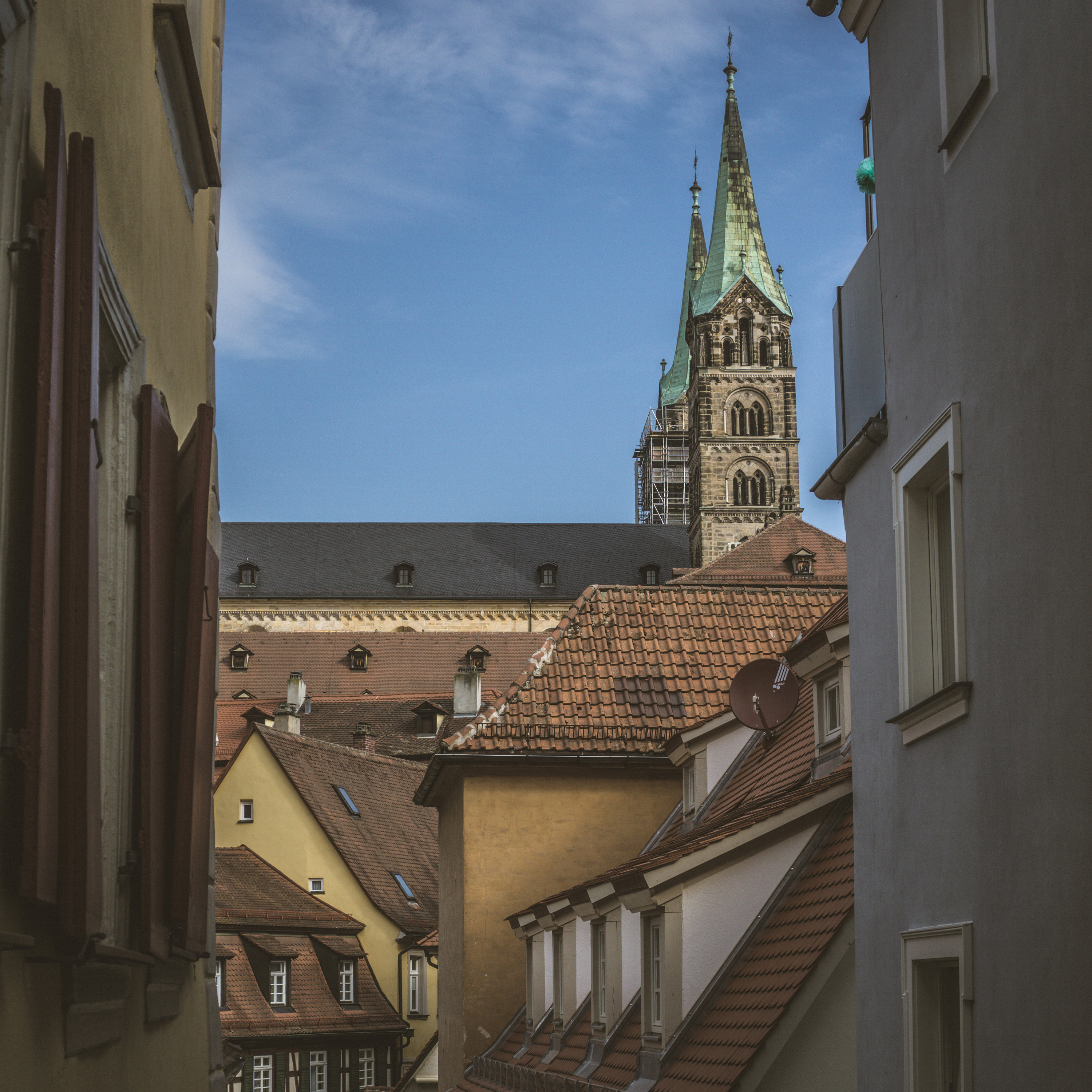 View of Bamberg Medieval Cathedral Print, Bavaria, European Town ...