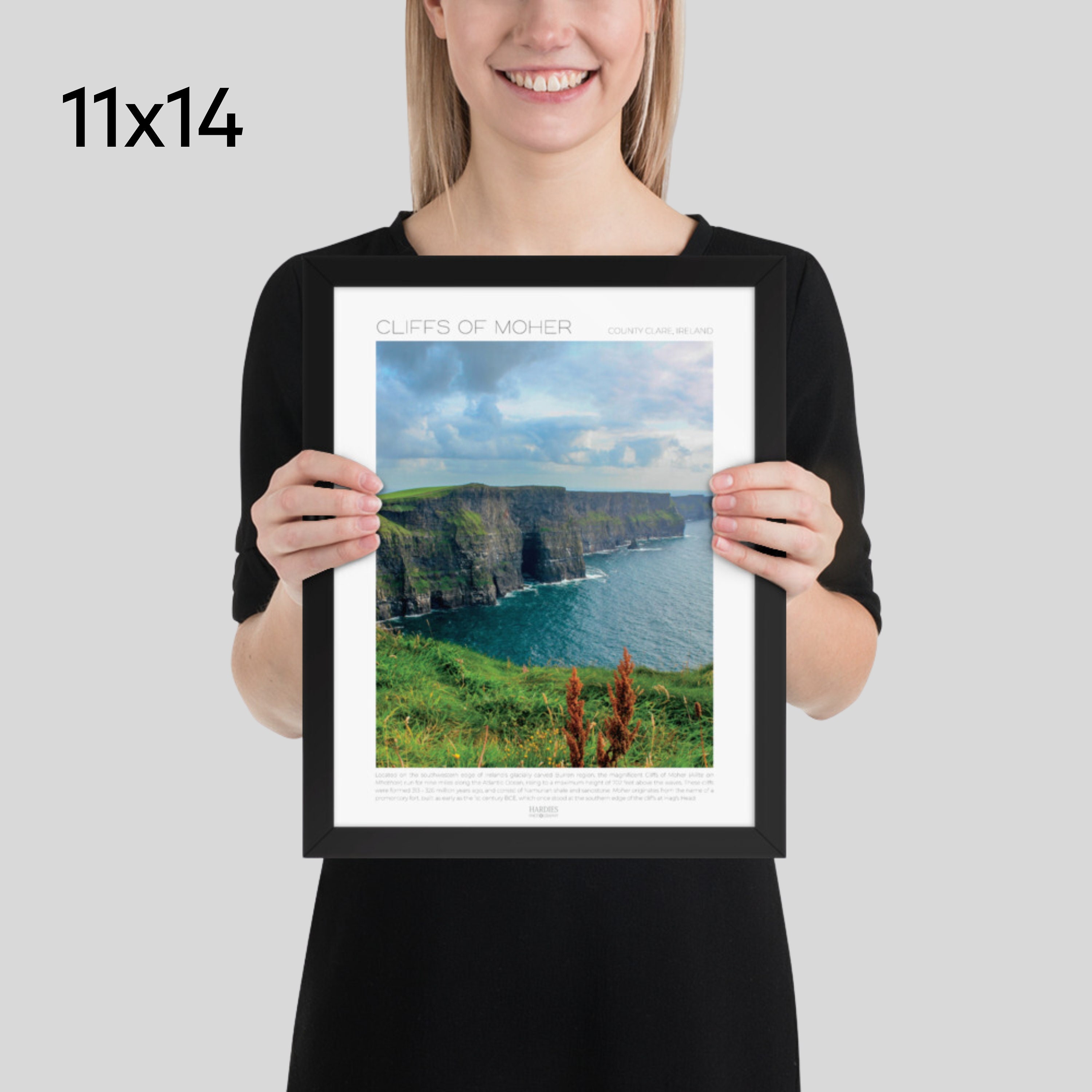 The Cliffs of Moher, Ireland, Framed Travel Poster - Etsy