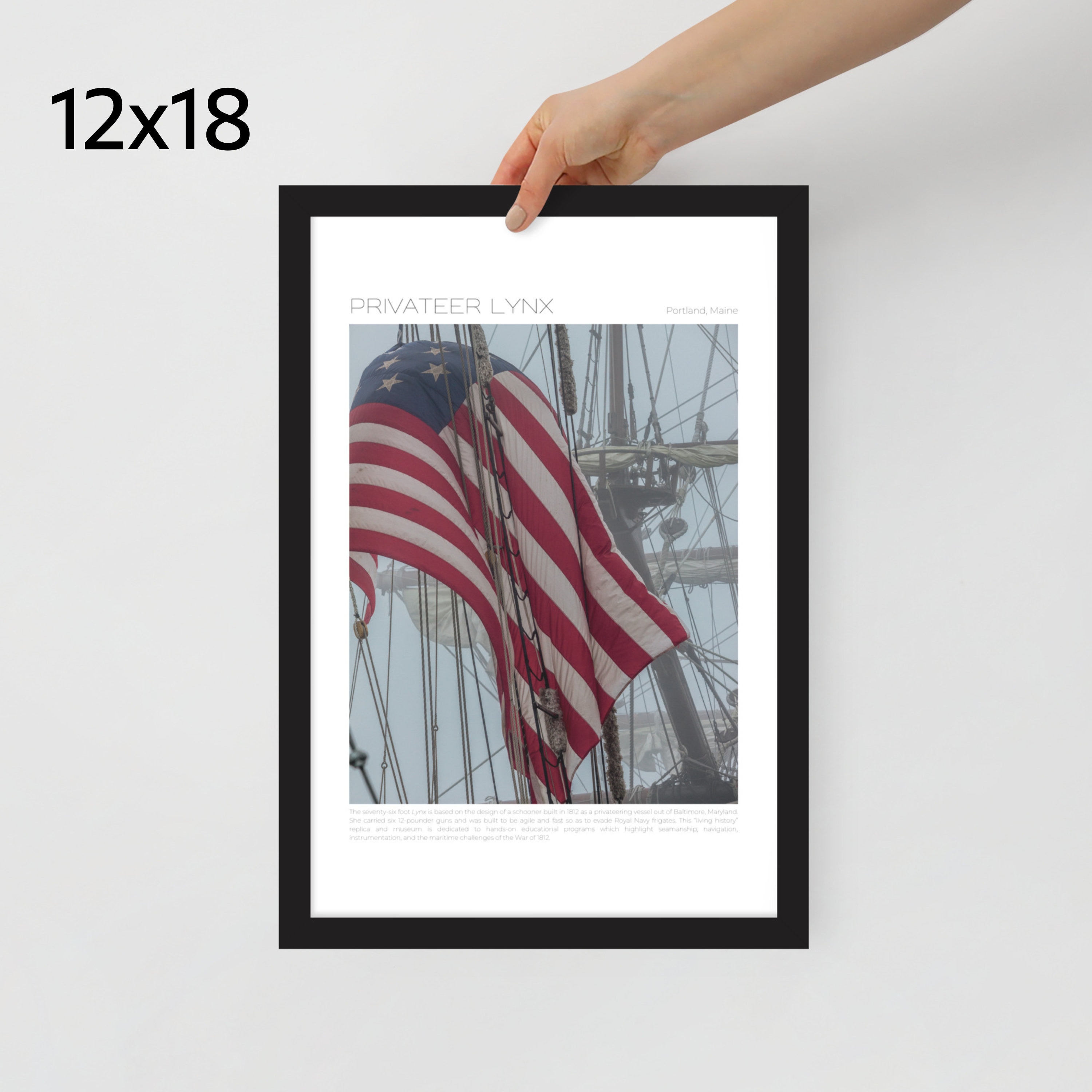 Old American Flag Aboard Privateer Poster/print - Etsy