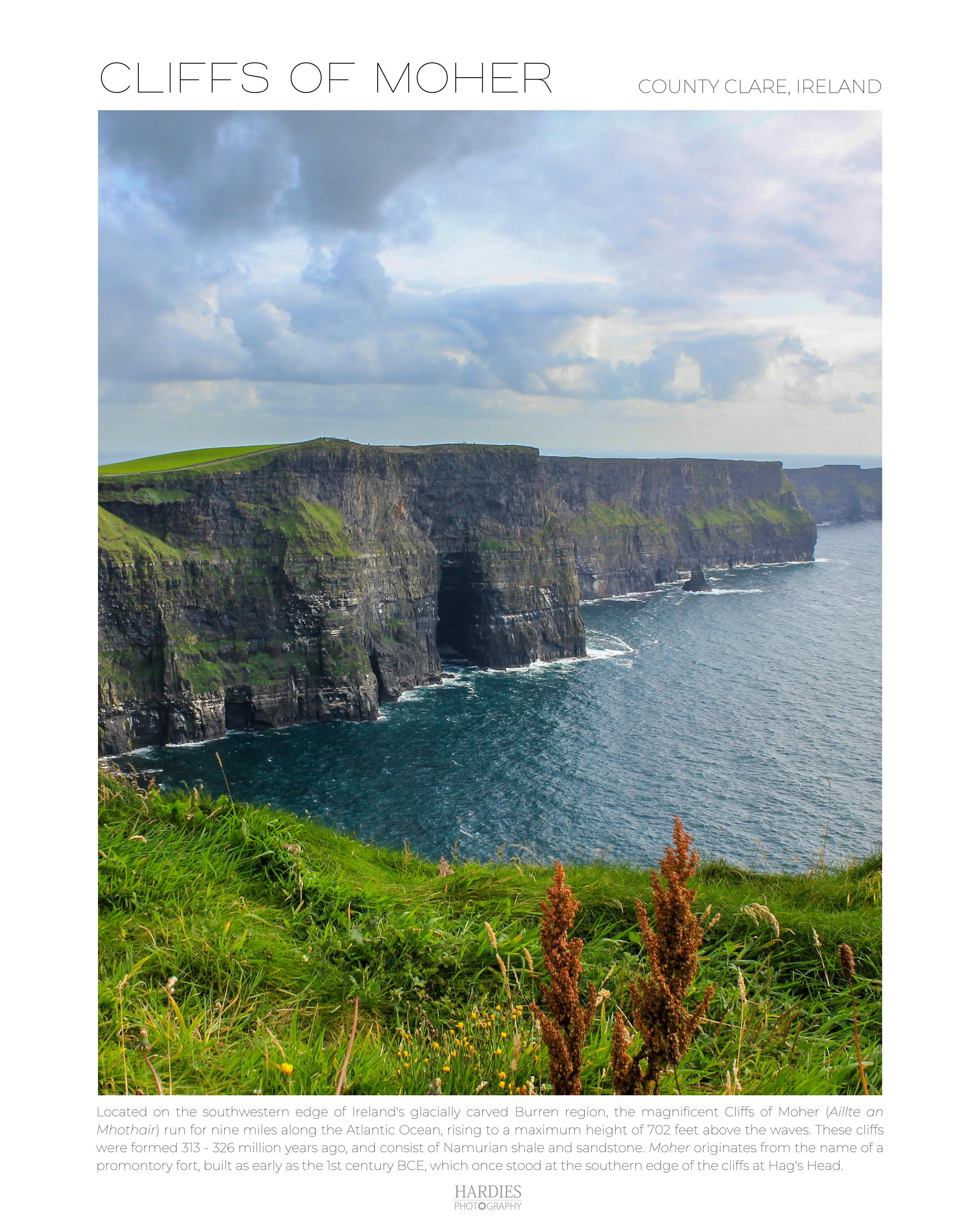 The Cliffs of Moher, Ireland, Framed Travel Poster - Etsy