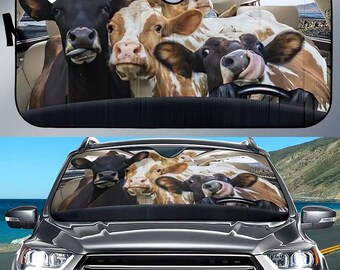 Cow Car Sun Shade - Etsy