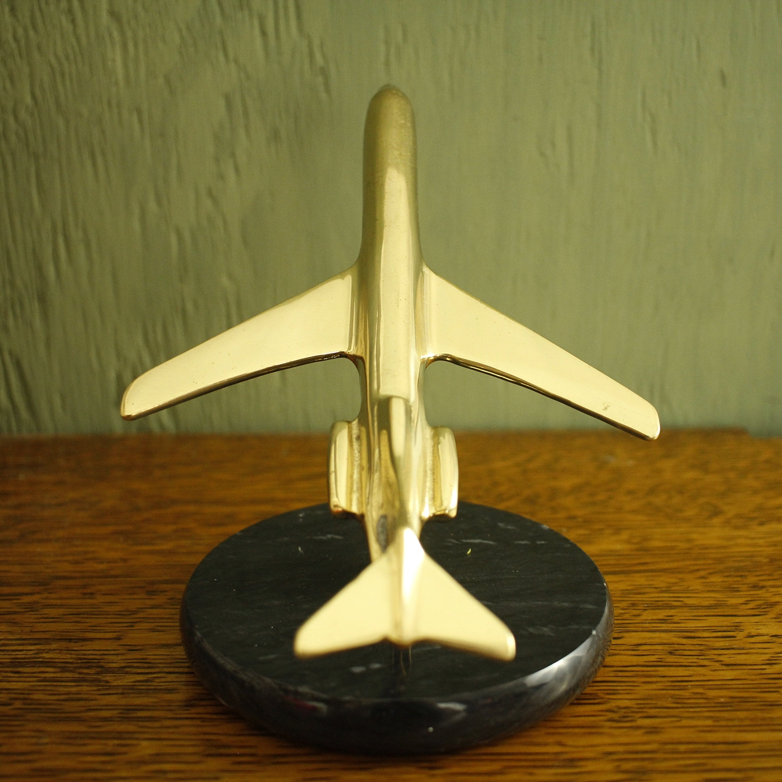 Brass Airplane Figurine Brass Airplane Sculpture Brass Airplane ...