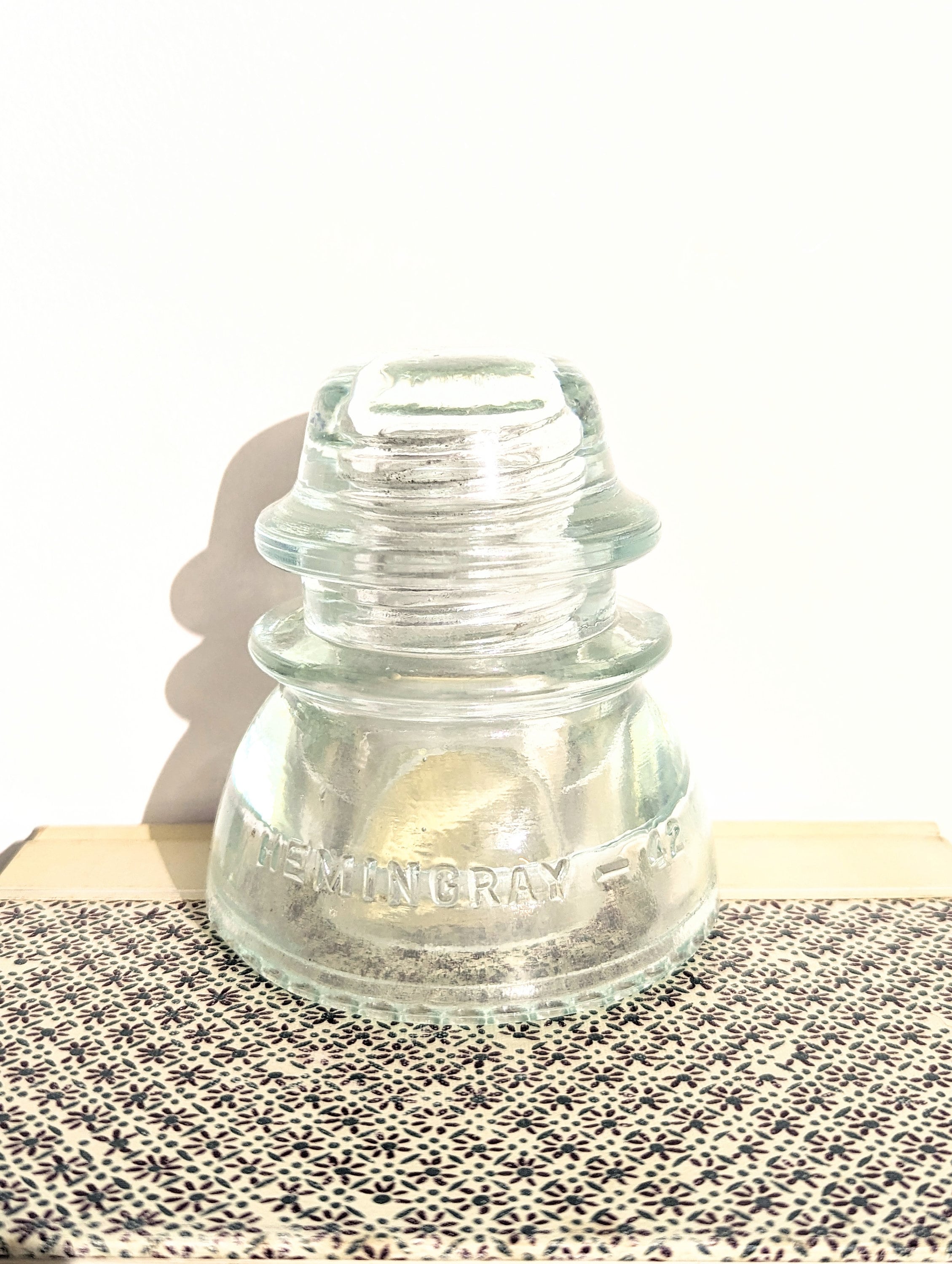Hemingway Glass Insulator Vintage Glass Insulator Hemingway Clear ...