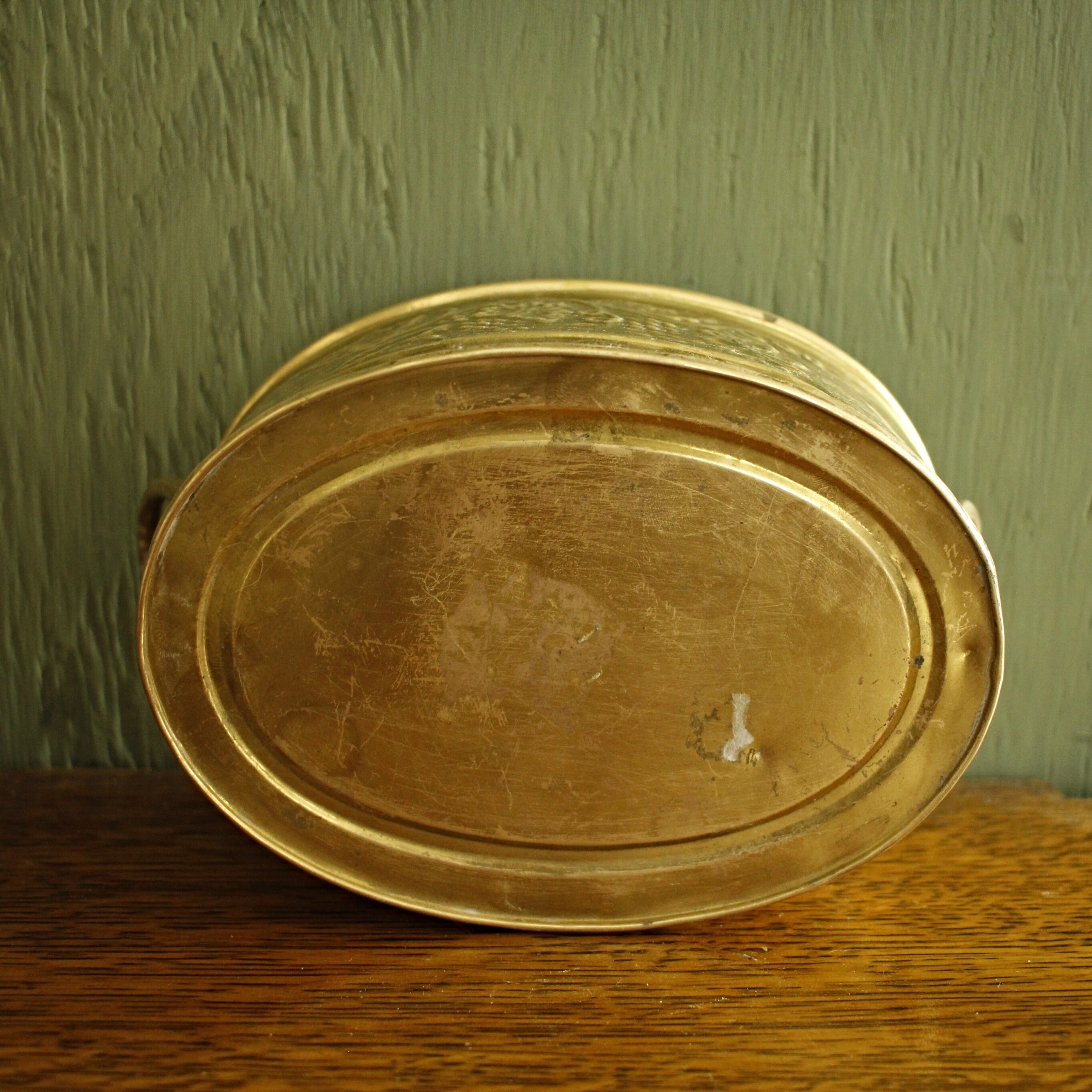 Vintage Hosley Brass Planter Grape Vine Ivy Oval Tin Container - Etsy