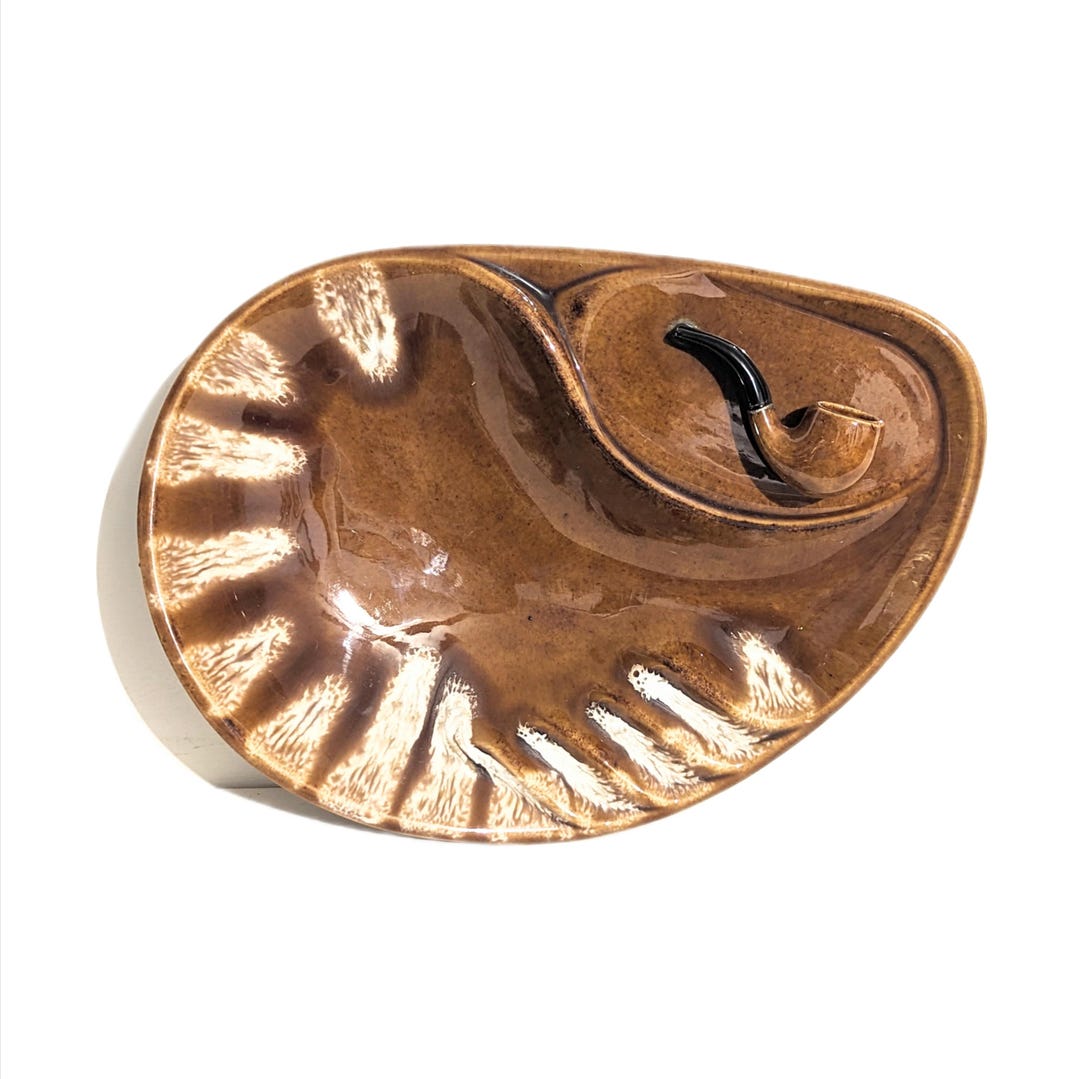 Vintage Mid Century Pipe Ashtray Vintage Mid Century Ceramic Ashtray ...