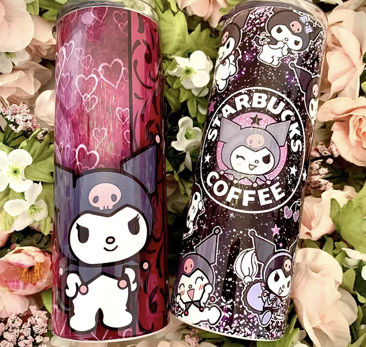Kawaii Starbucks Sanrio Kuromi and Hello Kitty 20oz Steel - Etsy Israel