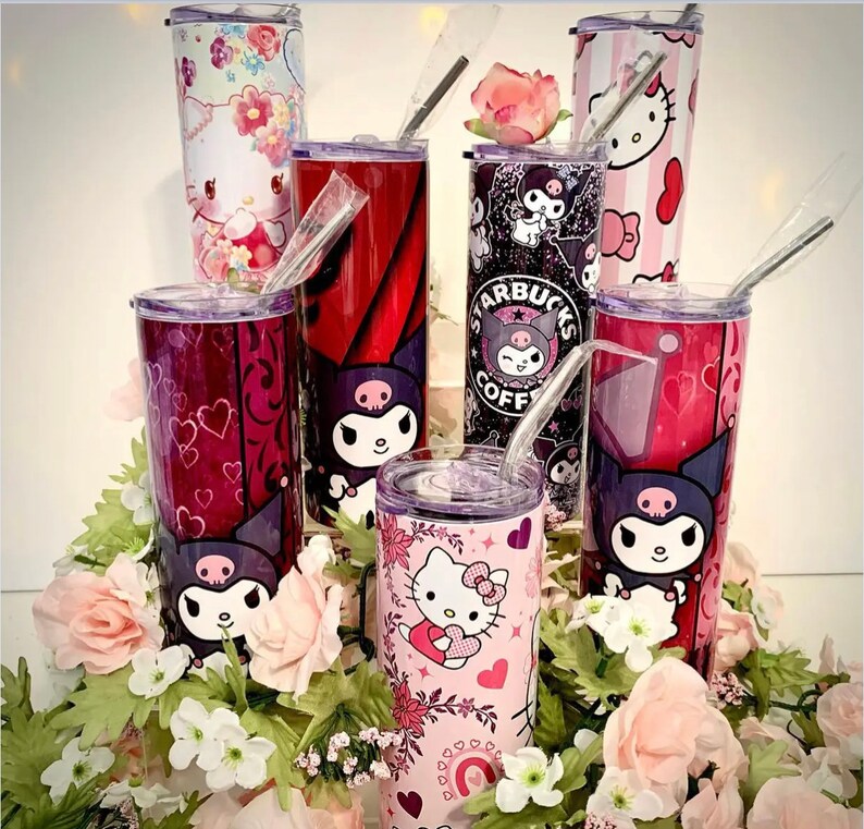 Kawaii Starbucks Sanrio Kuromi and Hello Kitty 20oz Steel - Etsy Israel