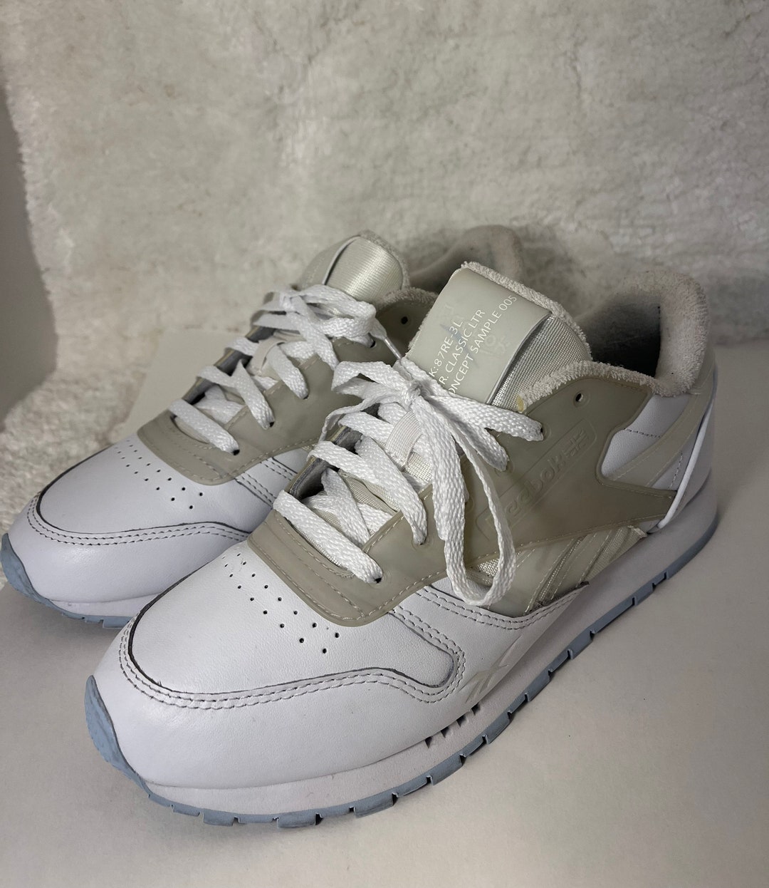 Reebok Classic-90s Vintage White Leather Concept Sample - Etsy