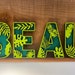 Wooden Tropical Leaf Letter Decor | Personalised Individual Name ...