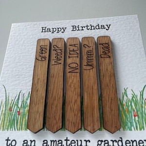 Gardener Birthday Card | Funny Gardener Happy Birthday Card | Luxury ...