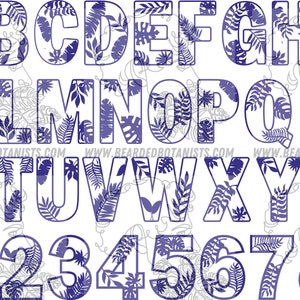 Wooden Tropical Leaf Letter Decor | Personalised Individual Name ...