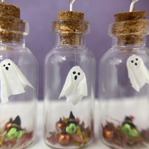 PENDANT ONLY Tiny Ghost Bottle With Wizard Frog Pendant - Etsy