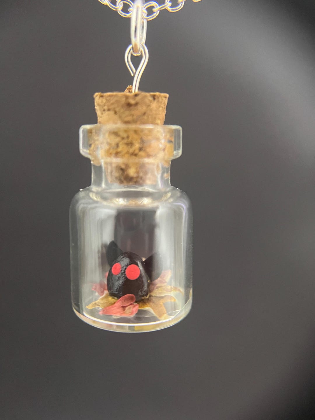 PENDANT ONLY Tiny Mothman Pendant With Glowing Eyes - Etsy