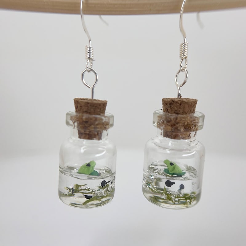 Tiny Bottle Earrings - Etsy